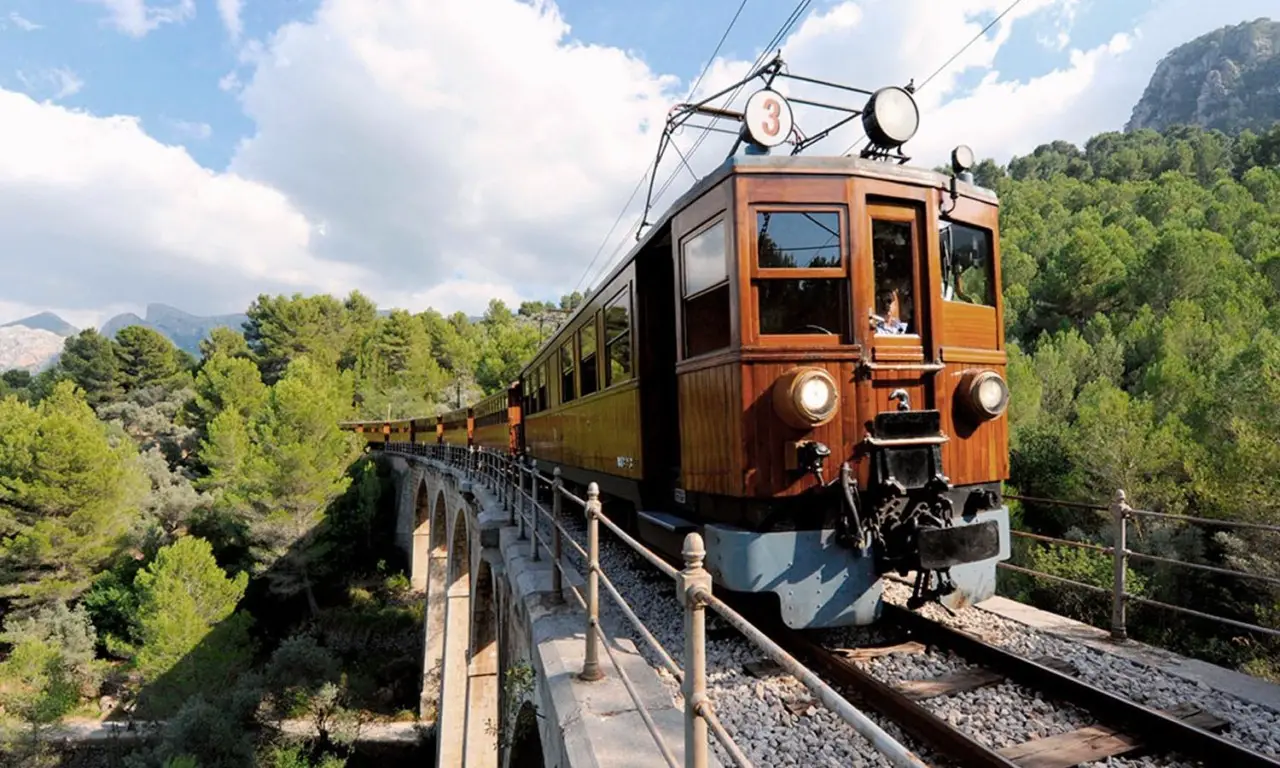 Trains in Mallorca | Modern Trains | Vintage Train and Tram
